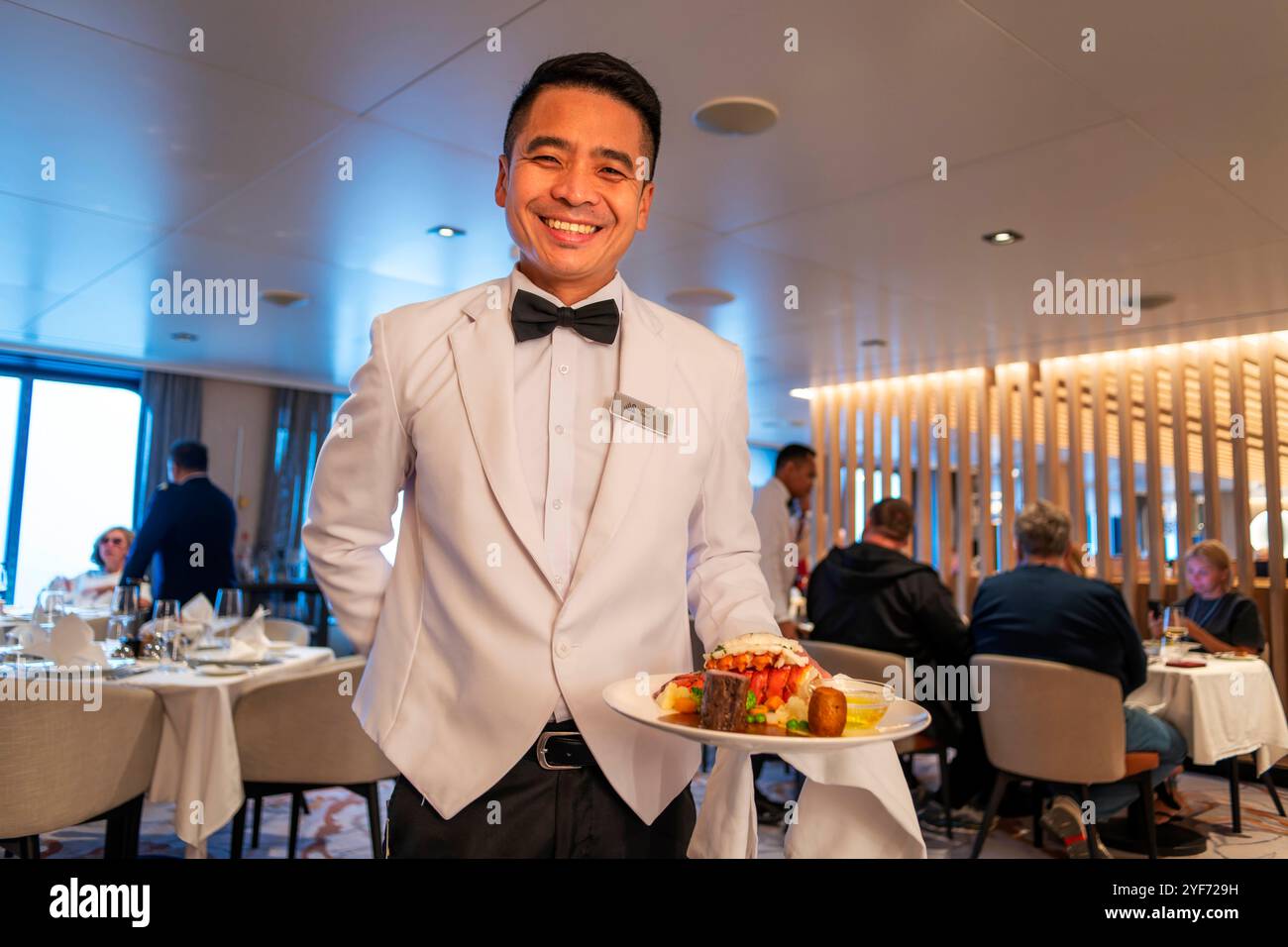 Restaurant inside SH Vega cruise is an expedition cruise ship operated ...