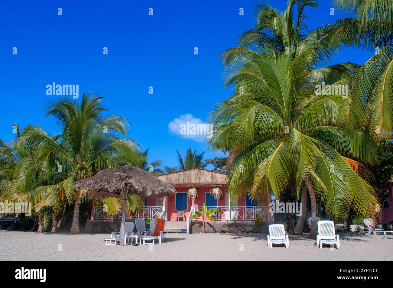 Abaka bay resort waterfront beach in Île-à-Vache, Sud Province, Haiti ...