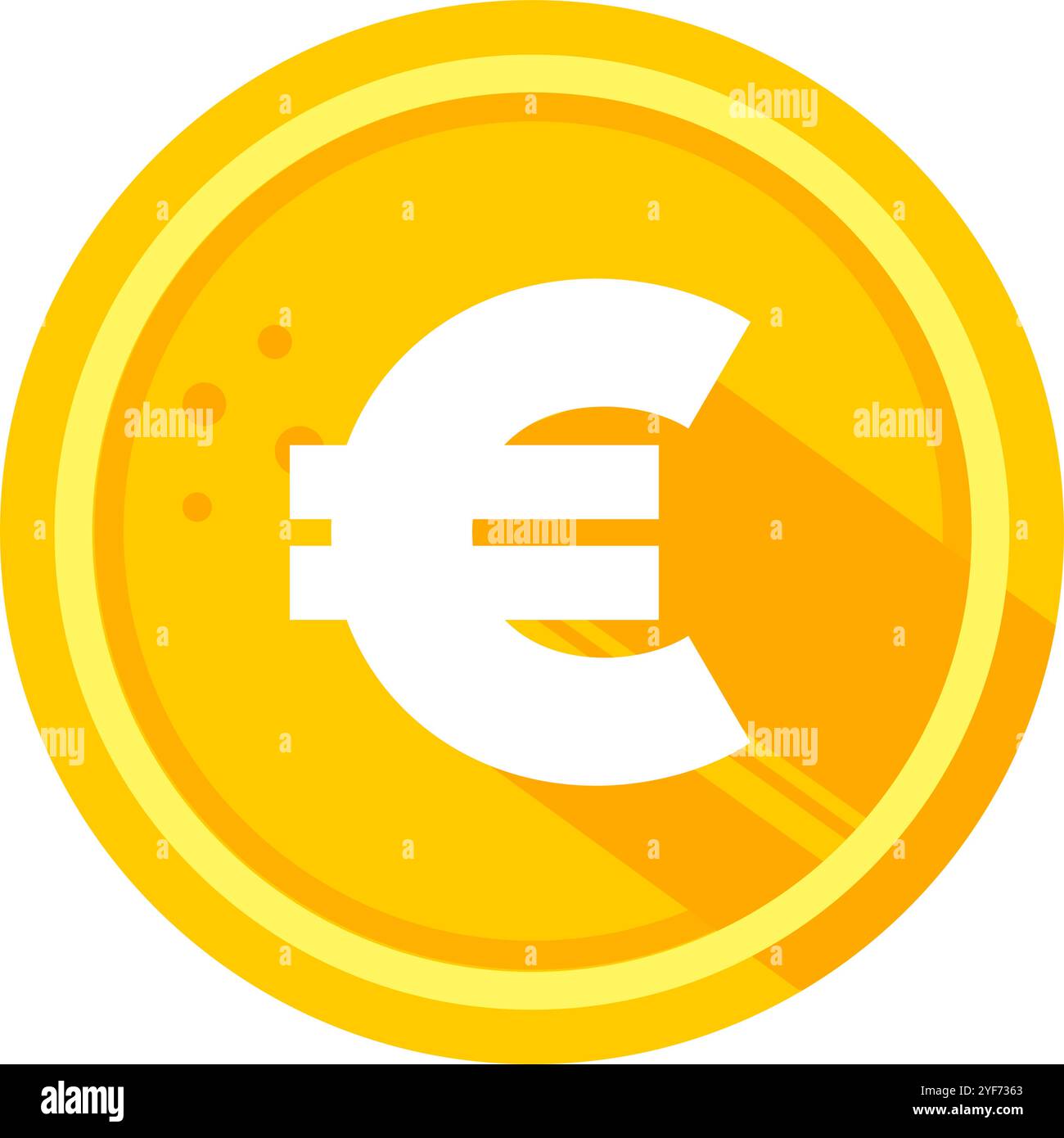 Euro coin, saving - icon, vector illustration Stock Vector Image & Art ...