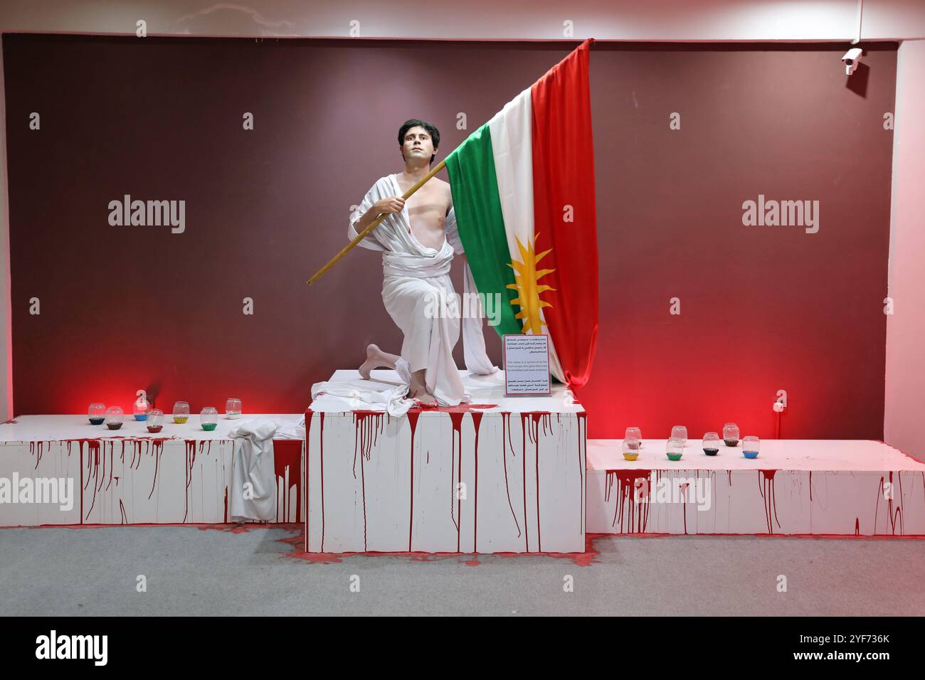 Peshmerga monument at Amna Sukhara museum at Sulaymaniyah in Iraqi ...