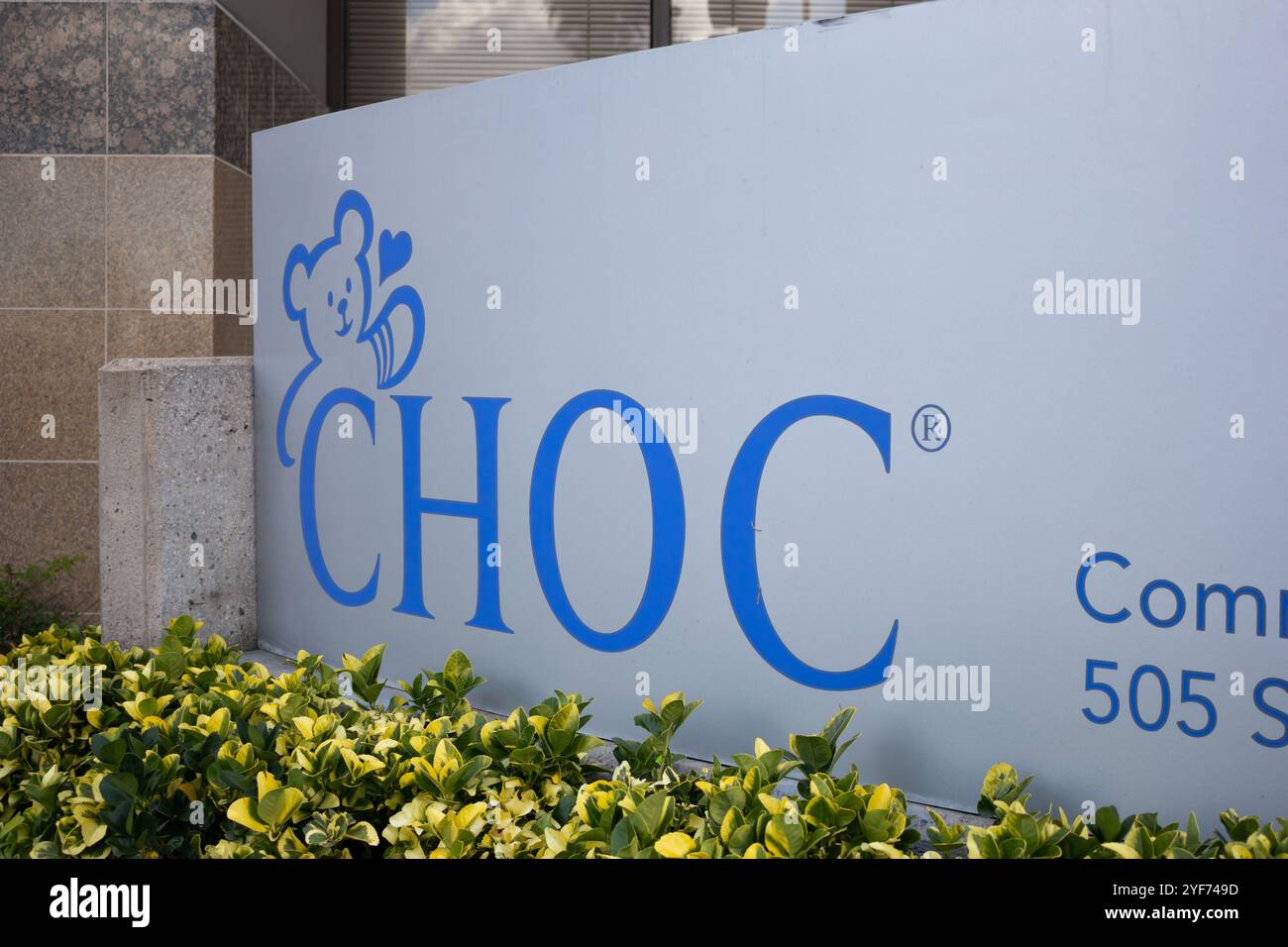 Orange, California, United States - 03-10-2019: A view of a sign for ...