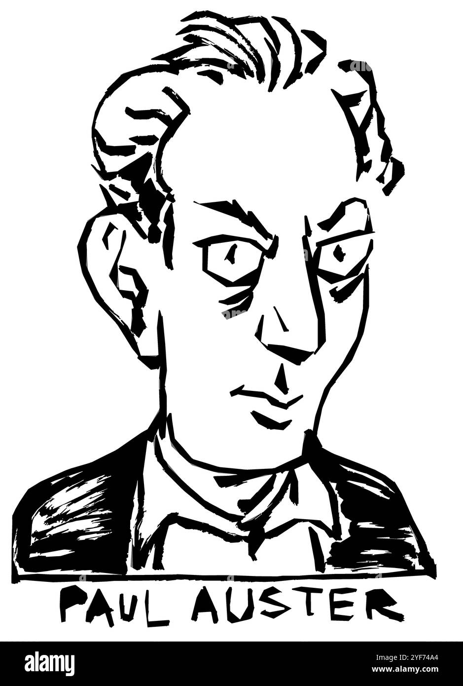 Paul auster caricature hi-res stock photography and images - Alamy