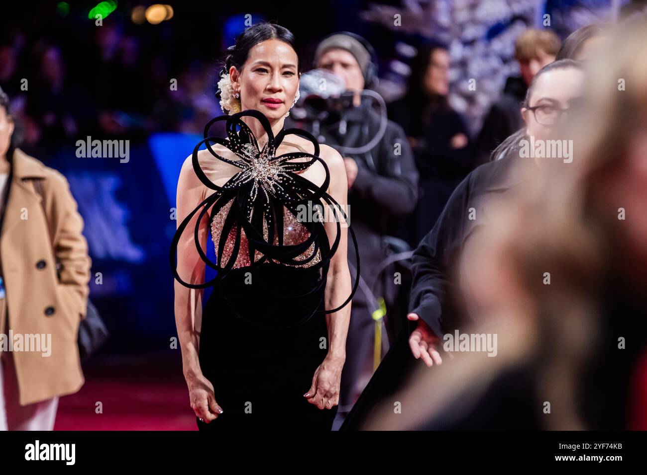 Berlin, Germany. 03rd Nov, 2024. Lucy Liu, actress, comes to the UCI ...