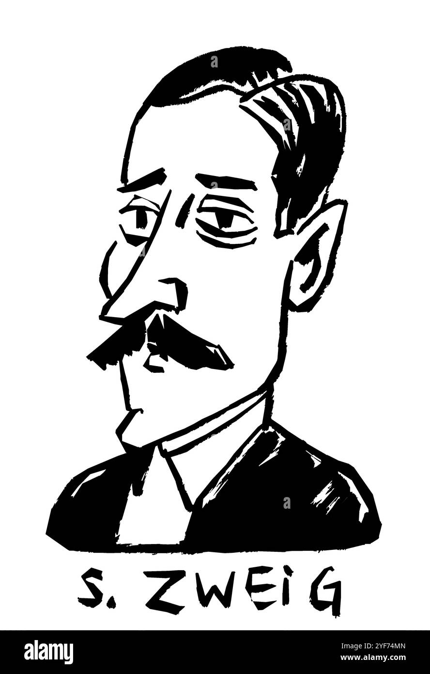 Stefan Zweig portrait Stock Photo - Alamy