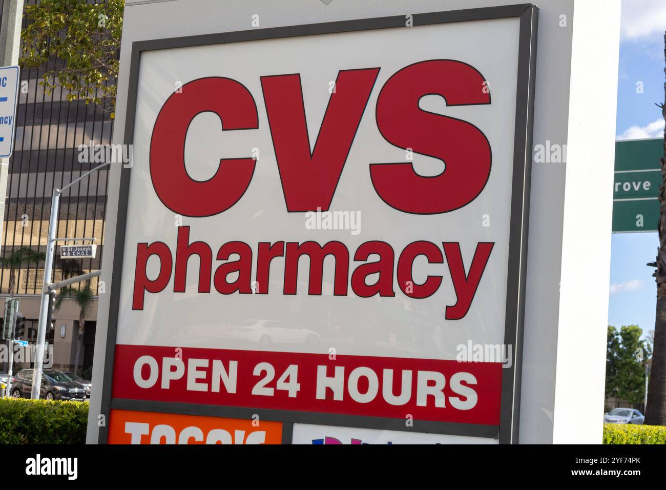 Orange, California, United States - 03-10-2019: A view of a store front ...