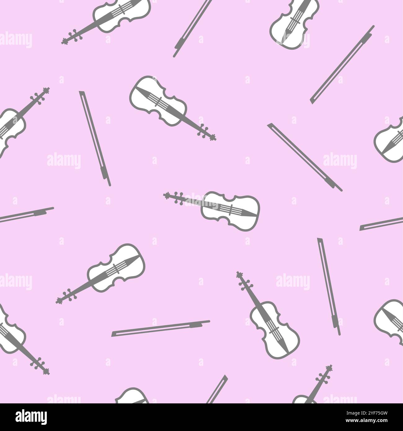 Violin musical instrument pattern Stock Vector Images - Alamy
