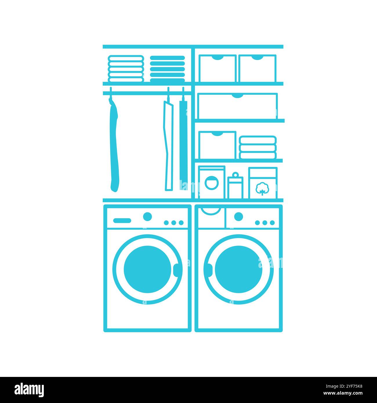 Laundry room cartoon Stock Vector Images - Alamy
