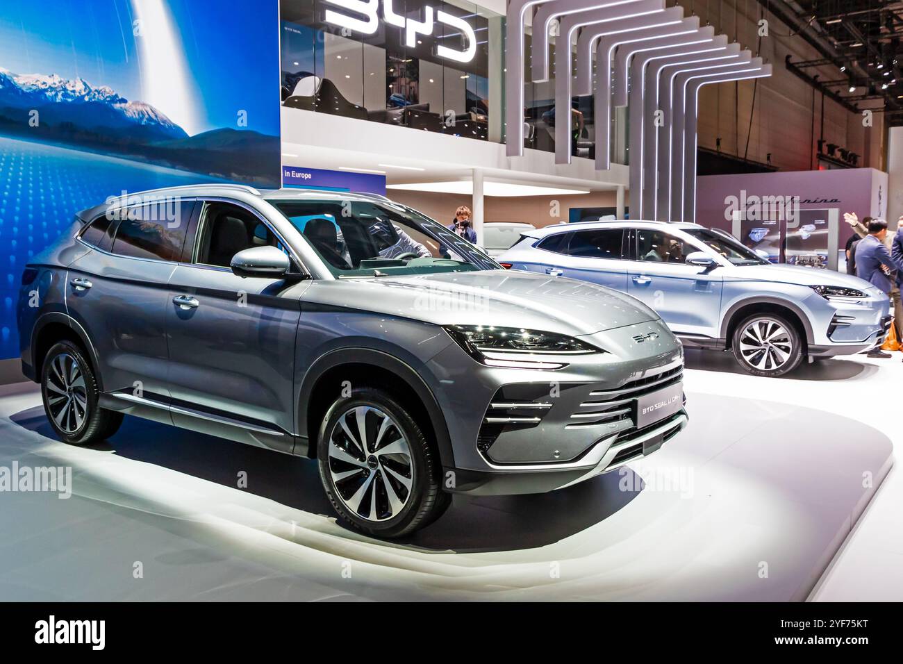 BYD SEAL U DM-i plug-in hybrid SUV car at the Geneva International ...