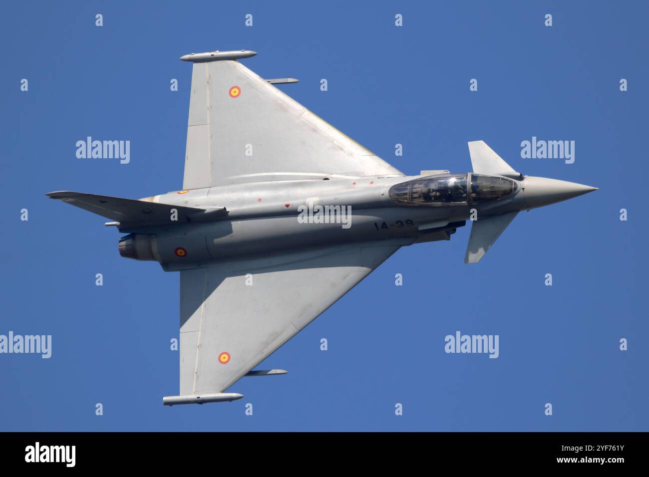 Spanish Air Force Eurofighter EF2000 Typhoon fighter jet aircraft in ...