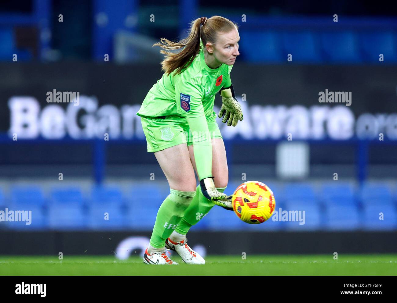 Everton goalkeeper Courtney Brosnan during the Barclays Women's Super ...