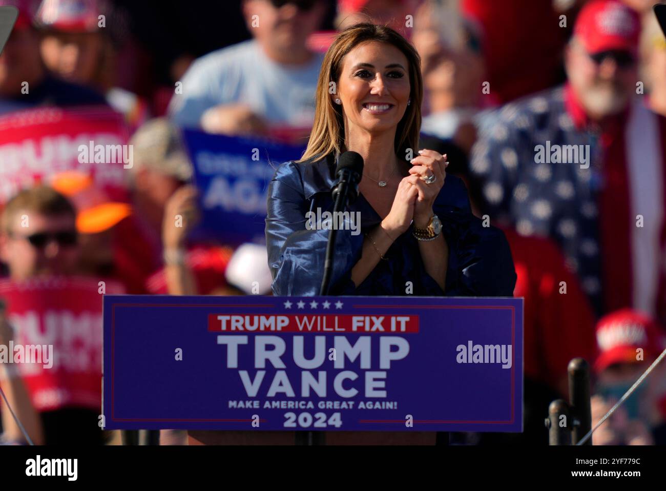 Alina Habba speaks before Republican presidential nominee former ...