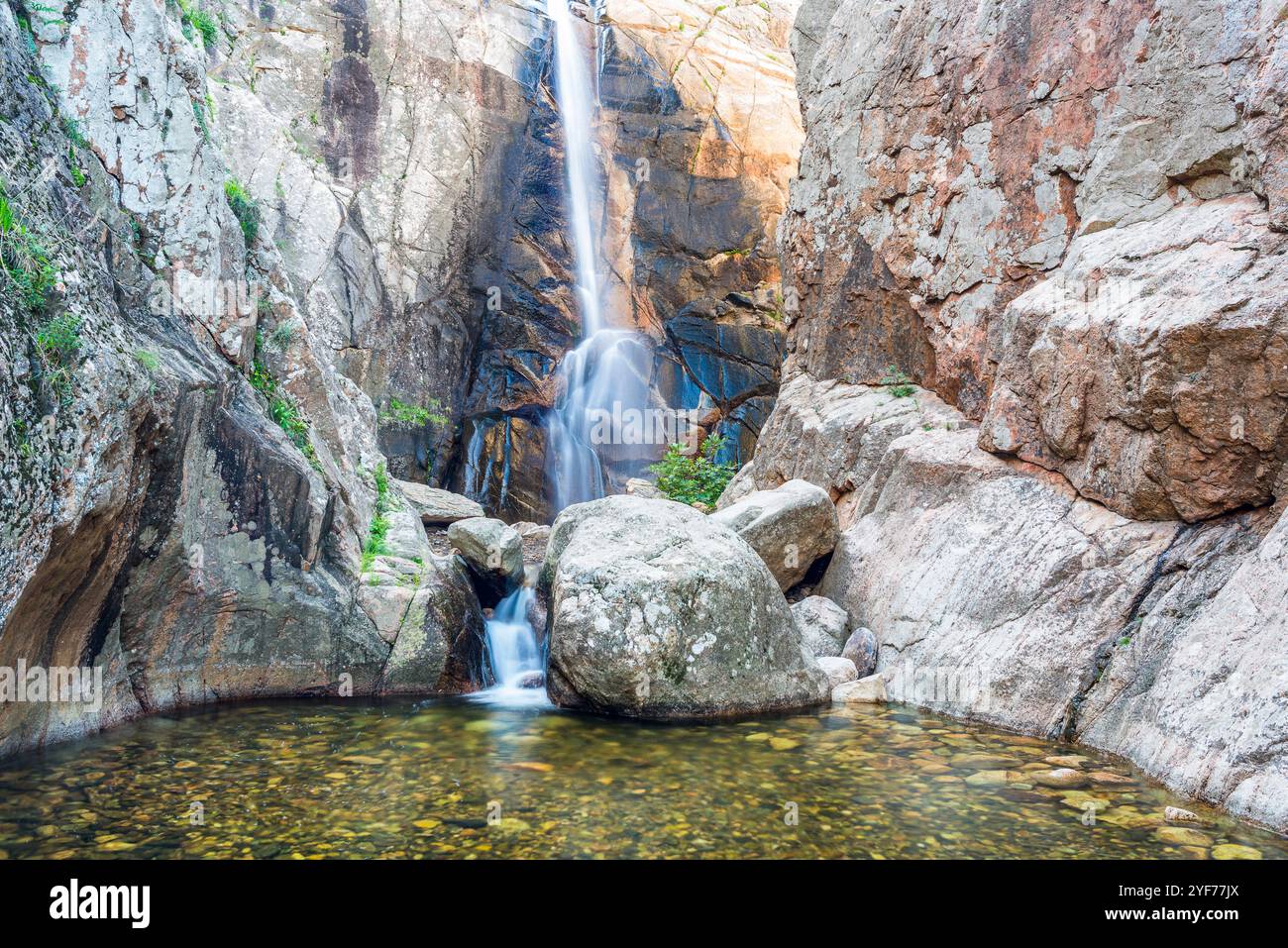 Sa Spendula Waterfall, Villacidro, Sardinia Stock Photo - Alamy