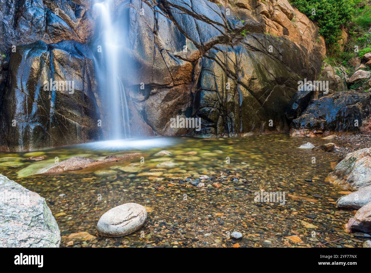 Sa Spendula Waterfall, Villacidro, Sardinia Stock Photo - Alamy