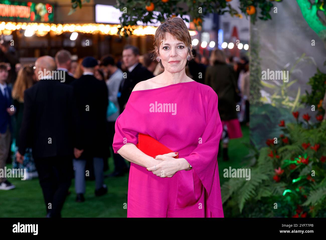 Olivia Colman poses for photographers upon arrival at the world ...