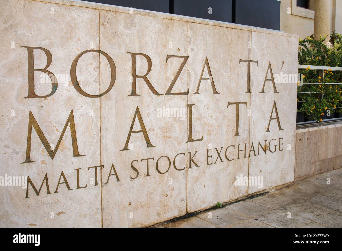 City of valletta sign hi-res stock photography and images - Alamy