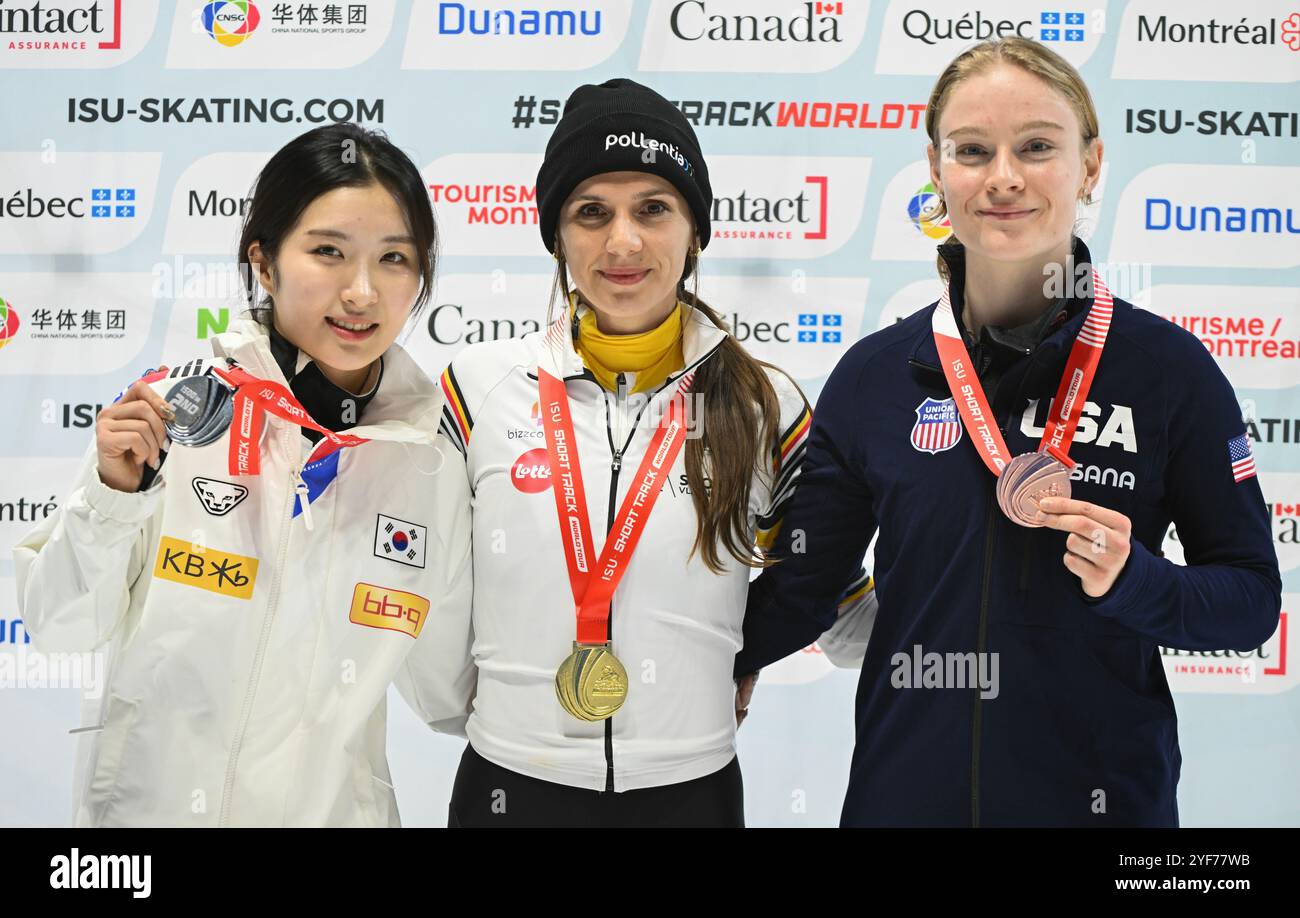MONTREAL, QUEBEC, CANADA: Kim Gilli of South Korea, from left, Hanne ...