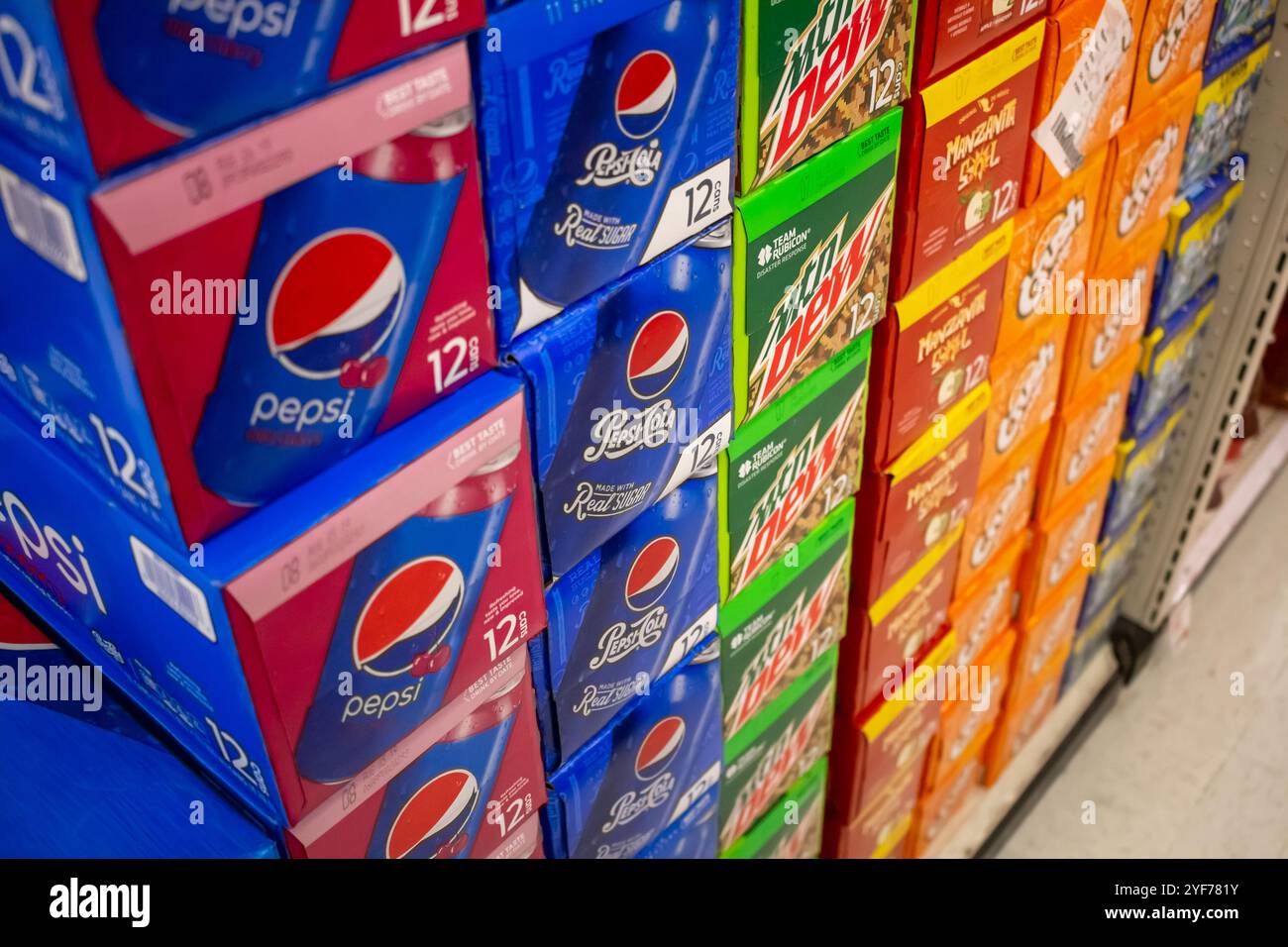 Los Angeles, California, United States - 03-19-2019: A view of several ...