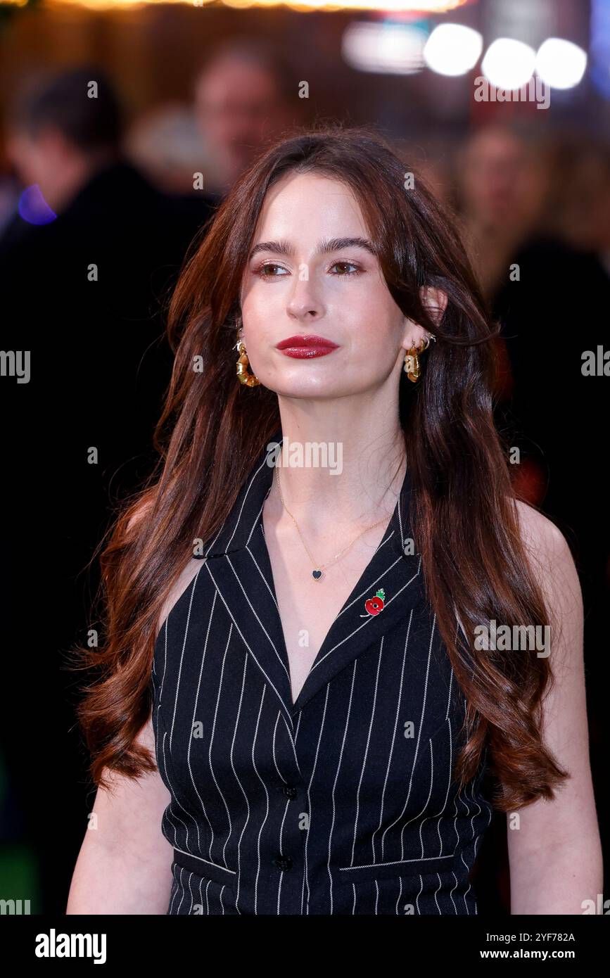 Madeleine Harris poses for photographers upon arrival at the world ...