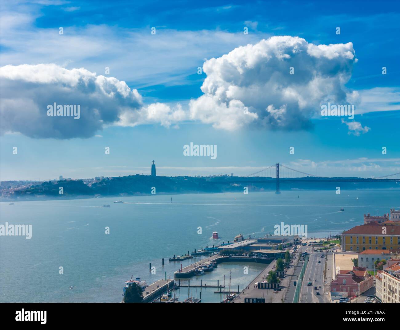 25 April Bridge (Ponte 25 de Abril) and Sanctuary of Christ the King ...