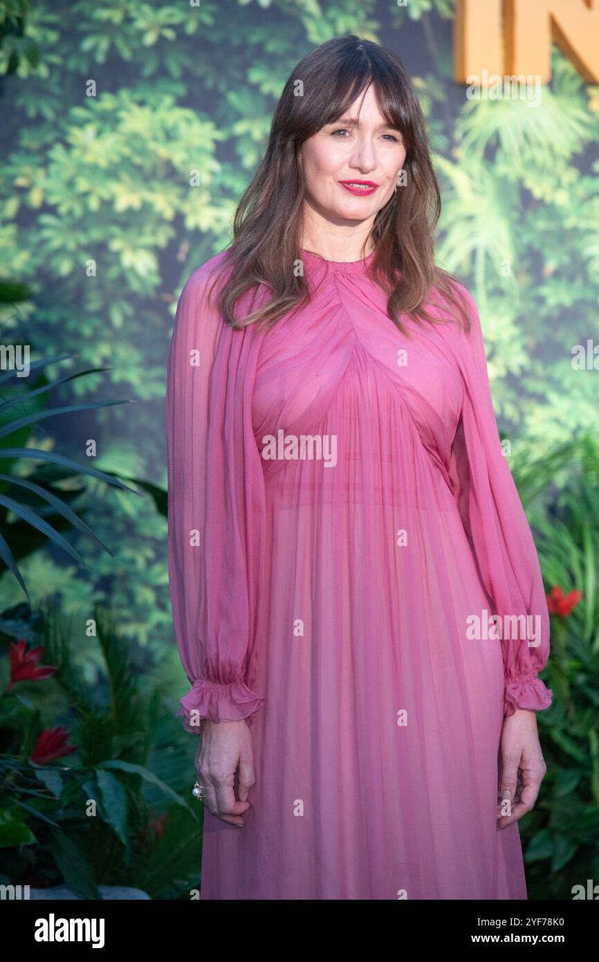 London, UK. 03 Nov, 2024. Pictured: Emily Mortimer attends The World Premiere for "Paddington In ...
