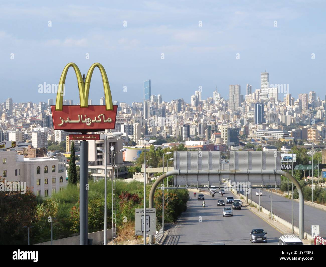 Skyline of Beirut, Lebanon, November 3 2024. (Photo by Elisa Gestri ...