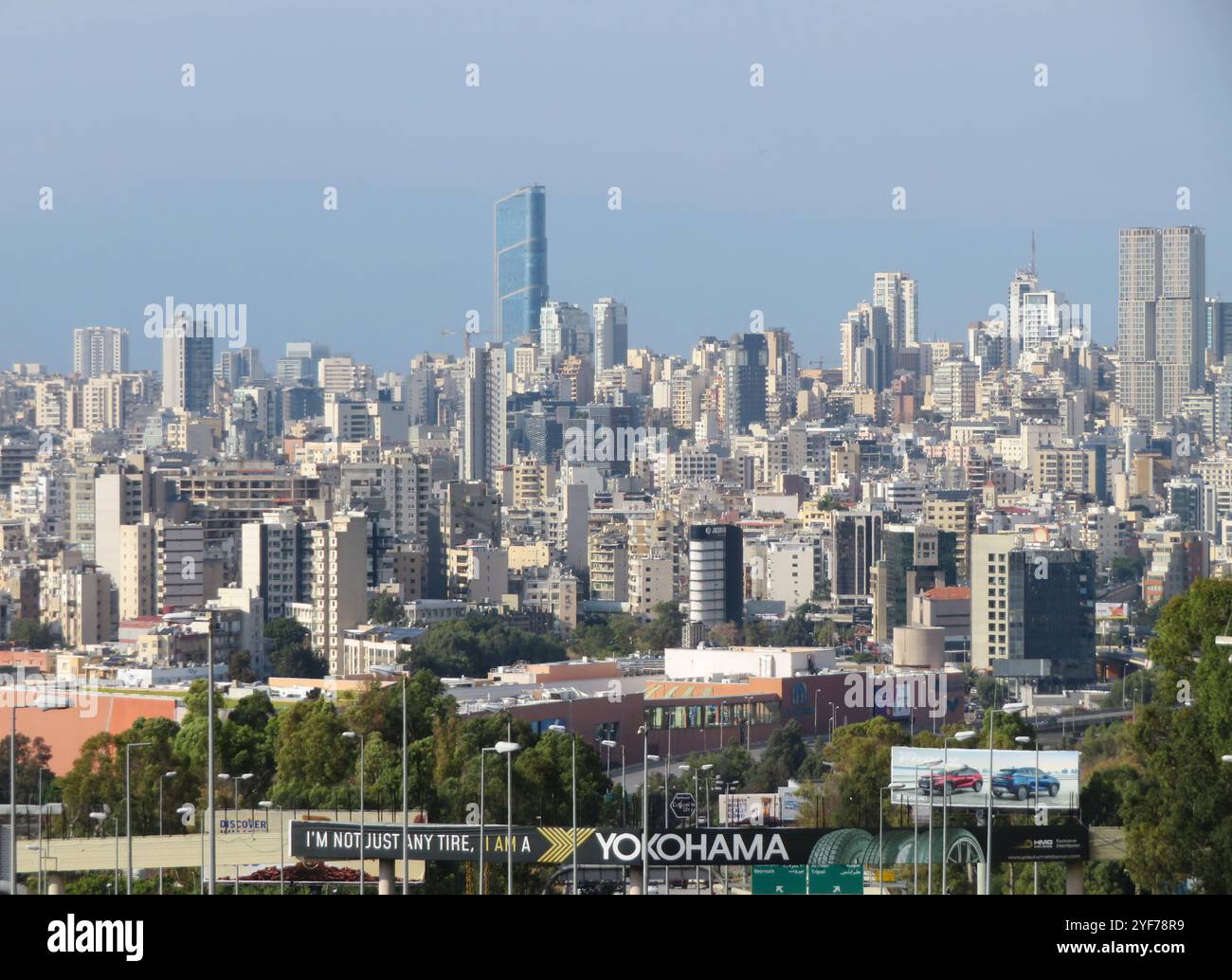 Skyline of Beirut, Lebanon, November 3 2024. (Photo by Elisa Gestri ...