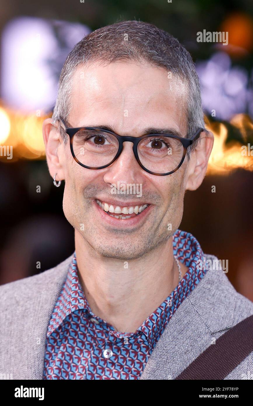 Animator Pablo Grillo poses for photographers upon arrival at the world ...