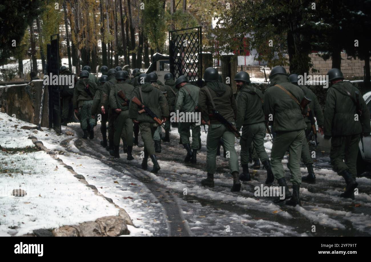 Lebanon Lebanese Front December 1981 / January 1982 Training Camp Stock ...