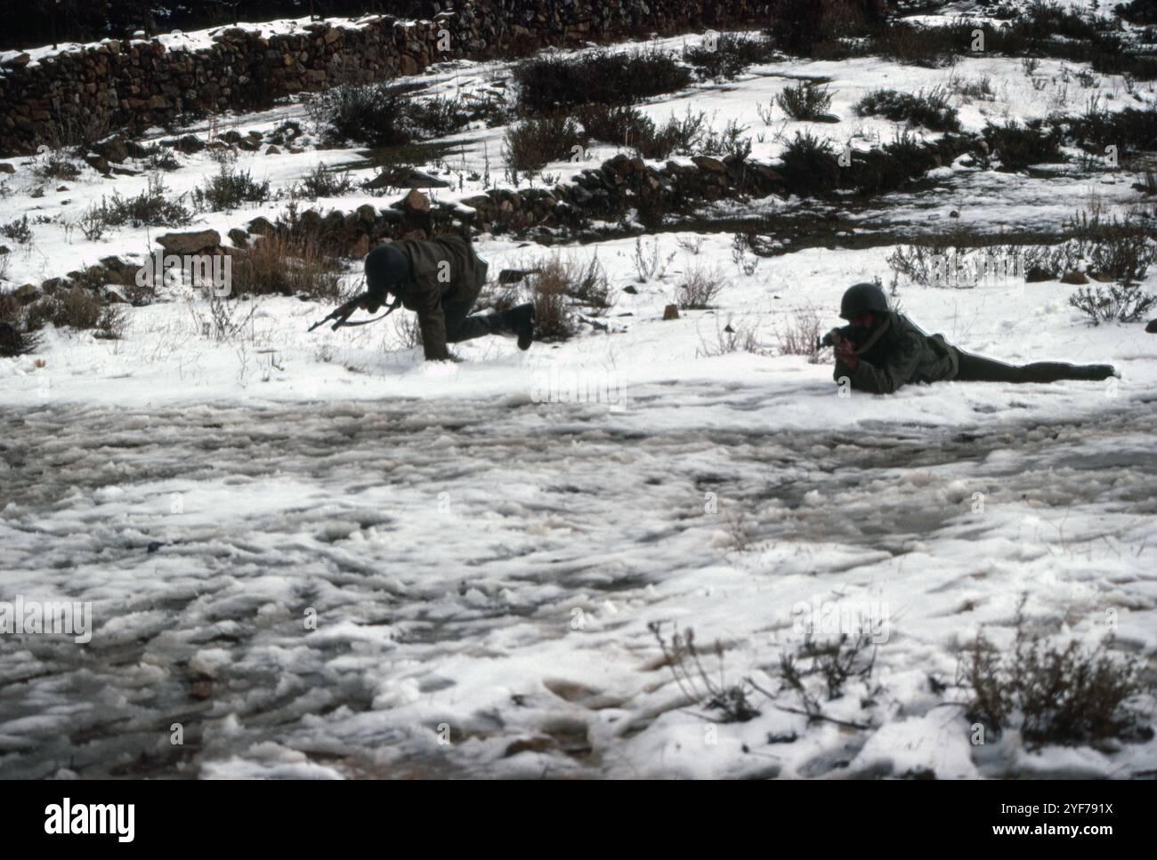 Lebanon Lebanese Front December 1981 / January 1982 Training Camp Stock ...