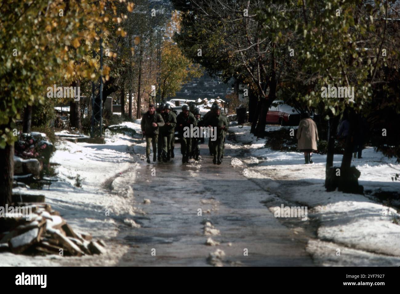 Lebanon Lebanese Front December 1981 / January 1982 Training Camp Stock ...