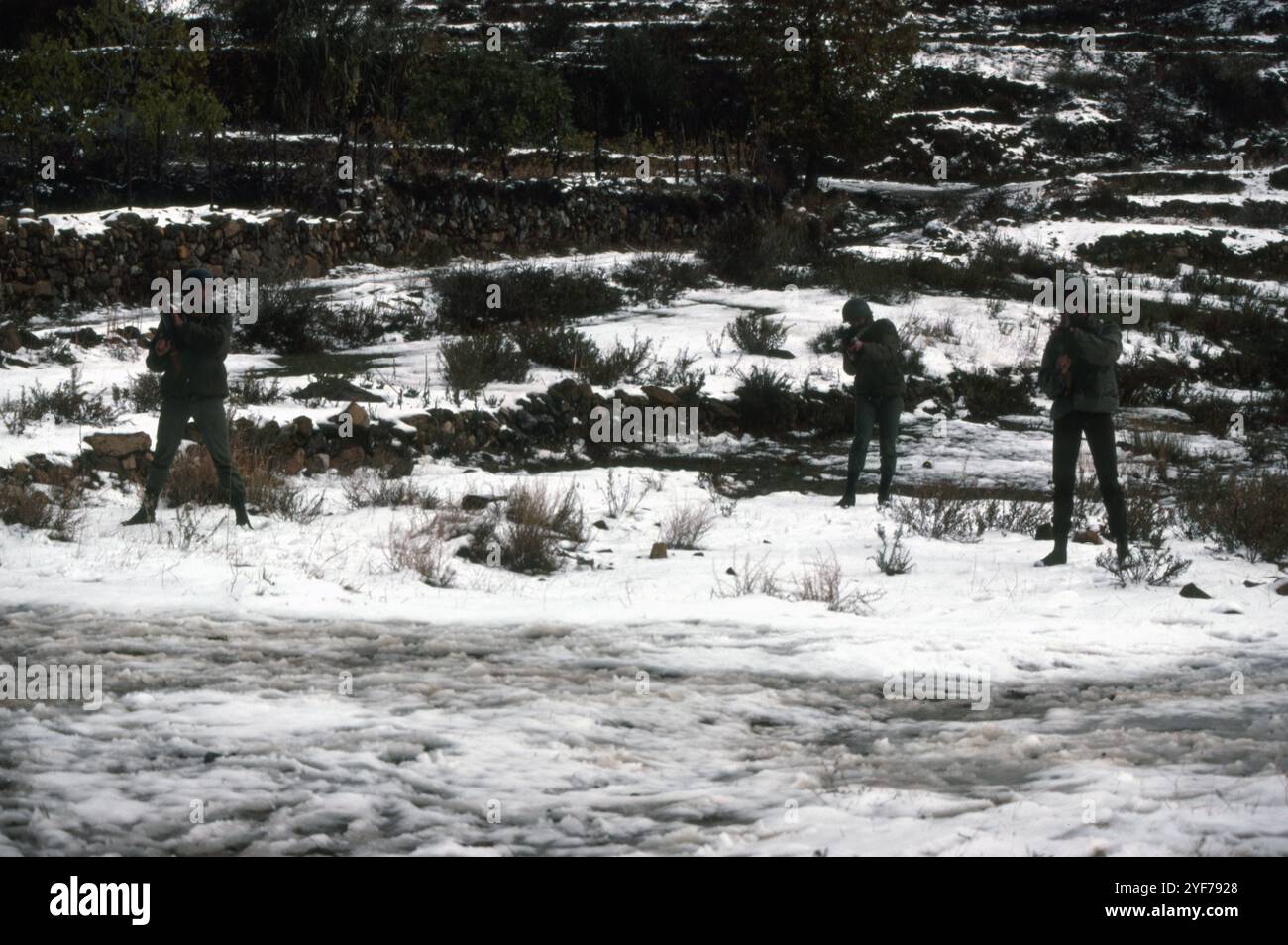 Lebanon Lebanese Front December 1981 / January 1982 Training Camp Stock ...