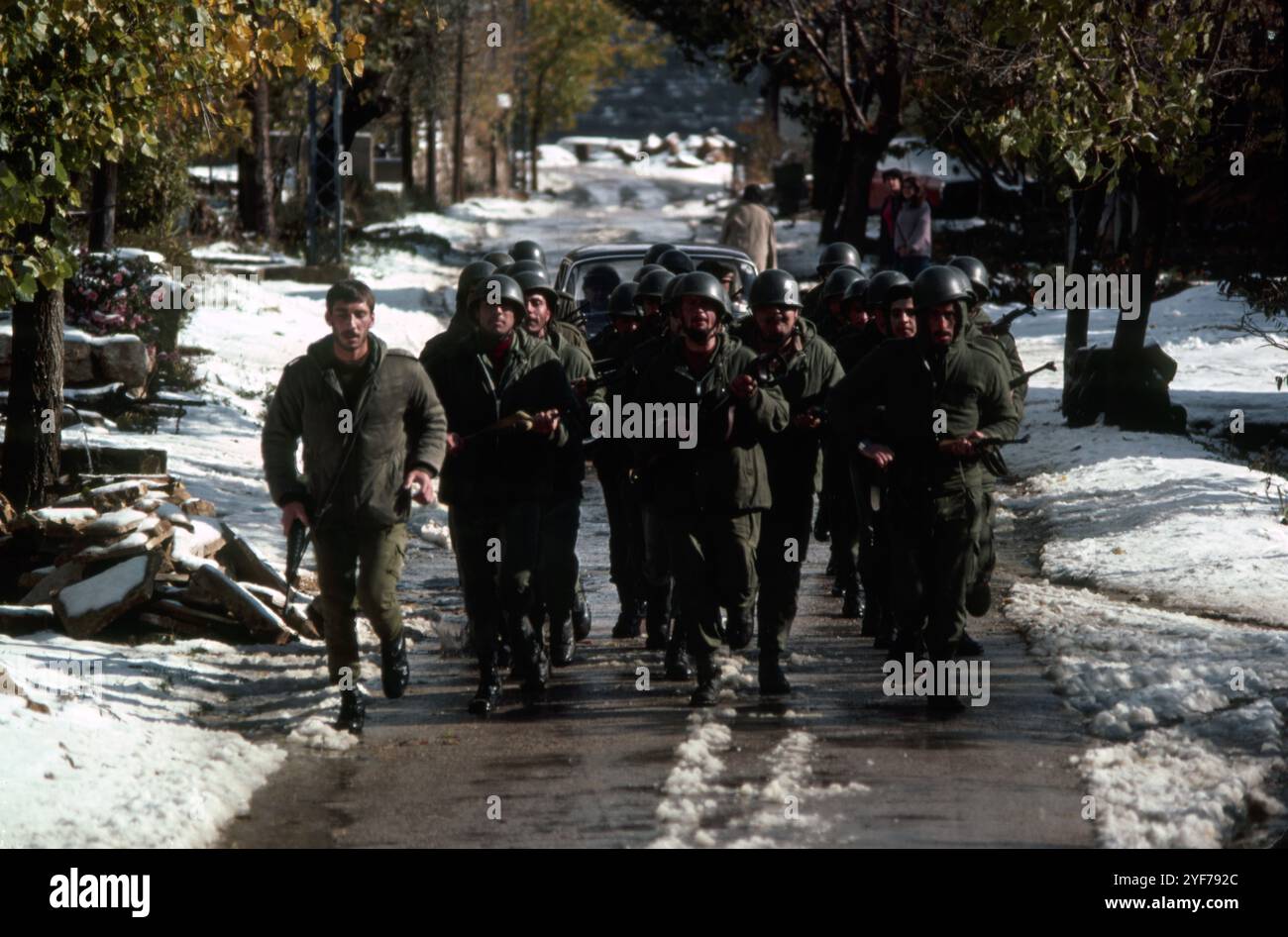 Lebanon Lebanese Front December 1981 / January 1982 Training Camp Stock ...