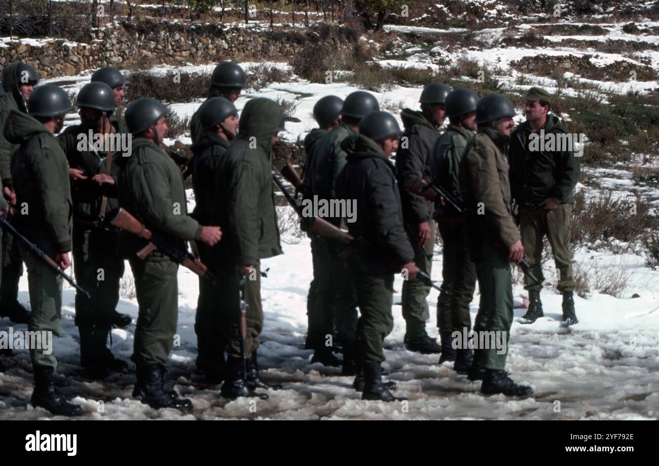 Lebanon Lebanese Front December 1981 / January 1982 Training Camp Stock ...