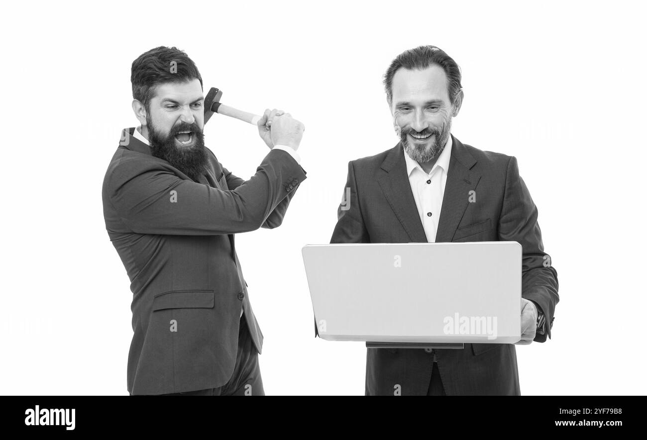 Internet connection failure. Computer service concept. Business ...