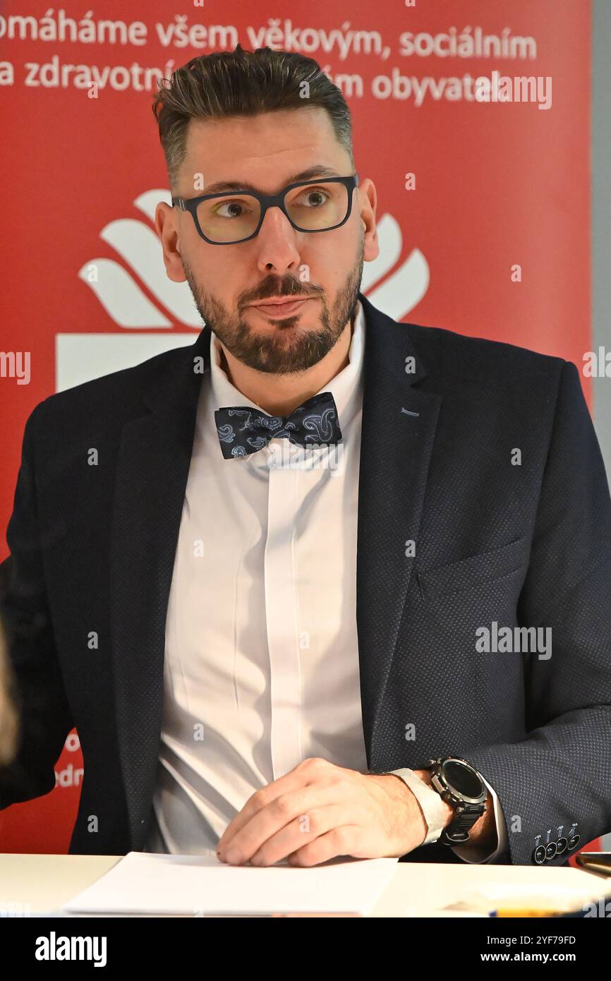 Comic artist and screenwriter Petr Kopl at an opening of the Comic-Con ...