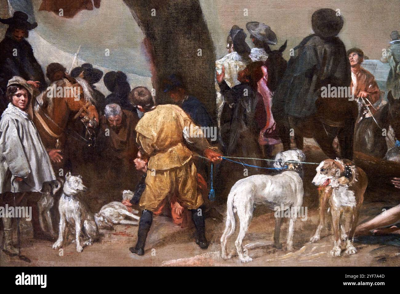 Detail, Philip IV hunting Wild Boar (La Tela Real), probably 1632-1637 ...