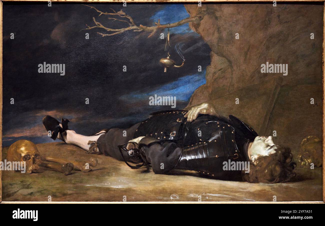 A Dead Soldier, 17th century, Unknown Italian artist, The picture was ...