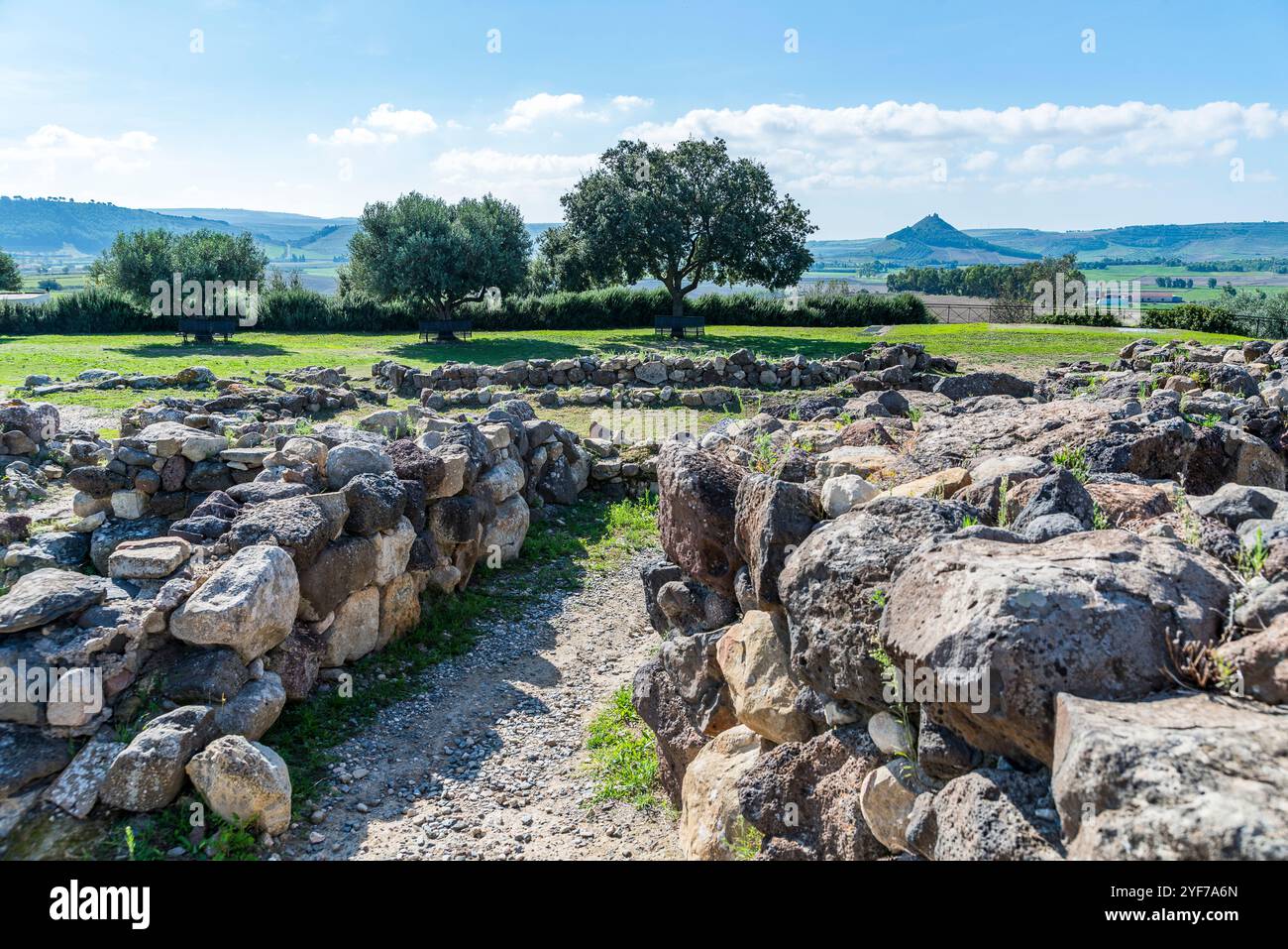 Su Nuraxi di Barumini, UNESCO World Heritage Site, Sardinia Stock Photo ...
