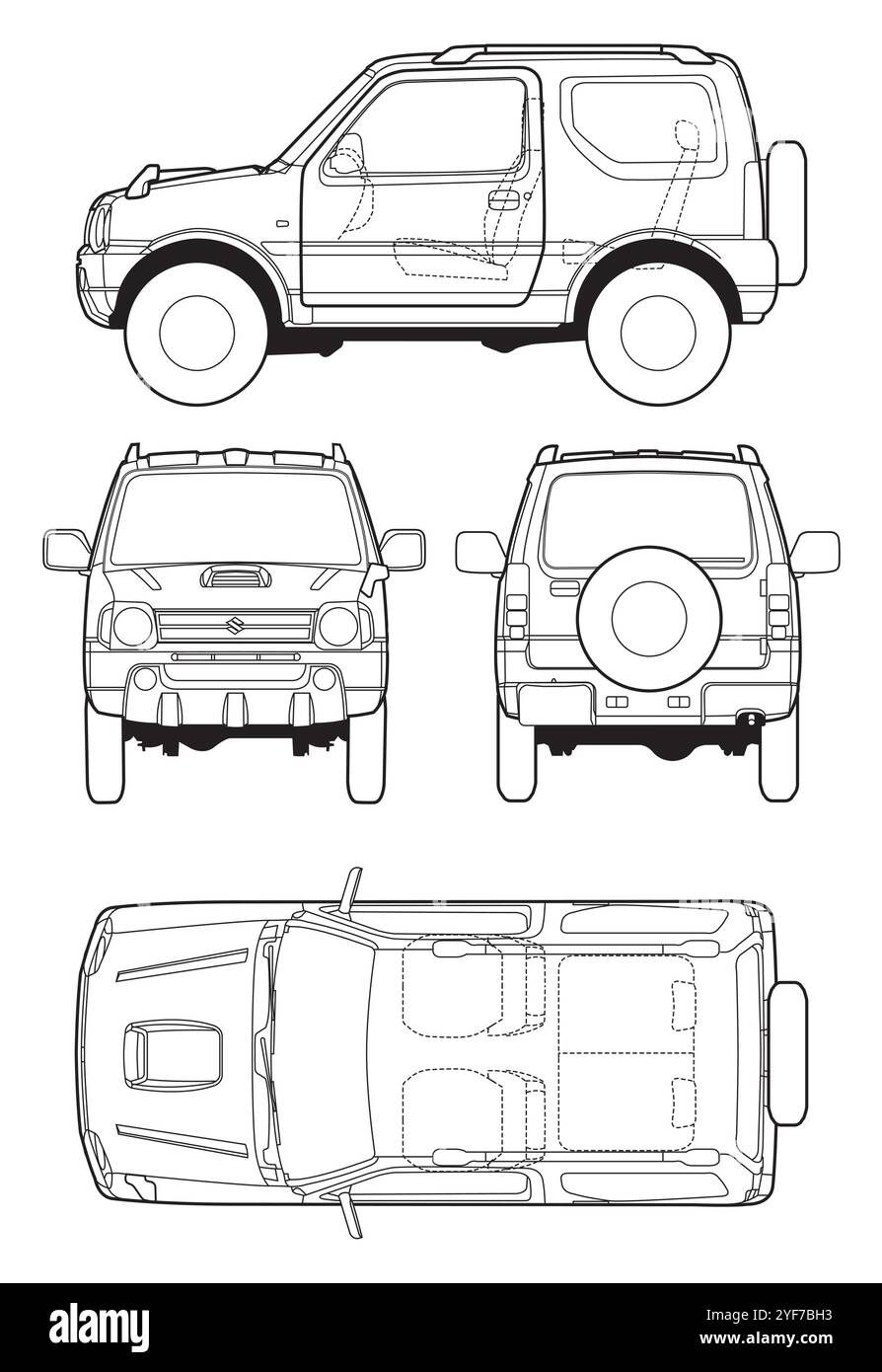 Suzuki jimny Stock Vector Images - Alamy