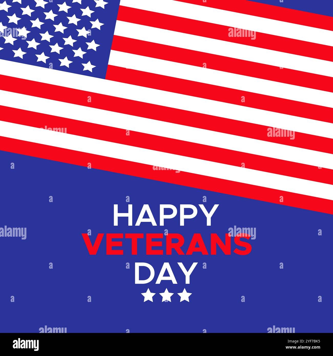Happy Veterans Day Text United States Flag Poster Banner Template ...