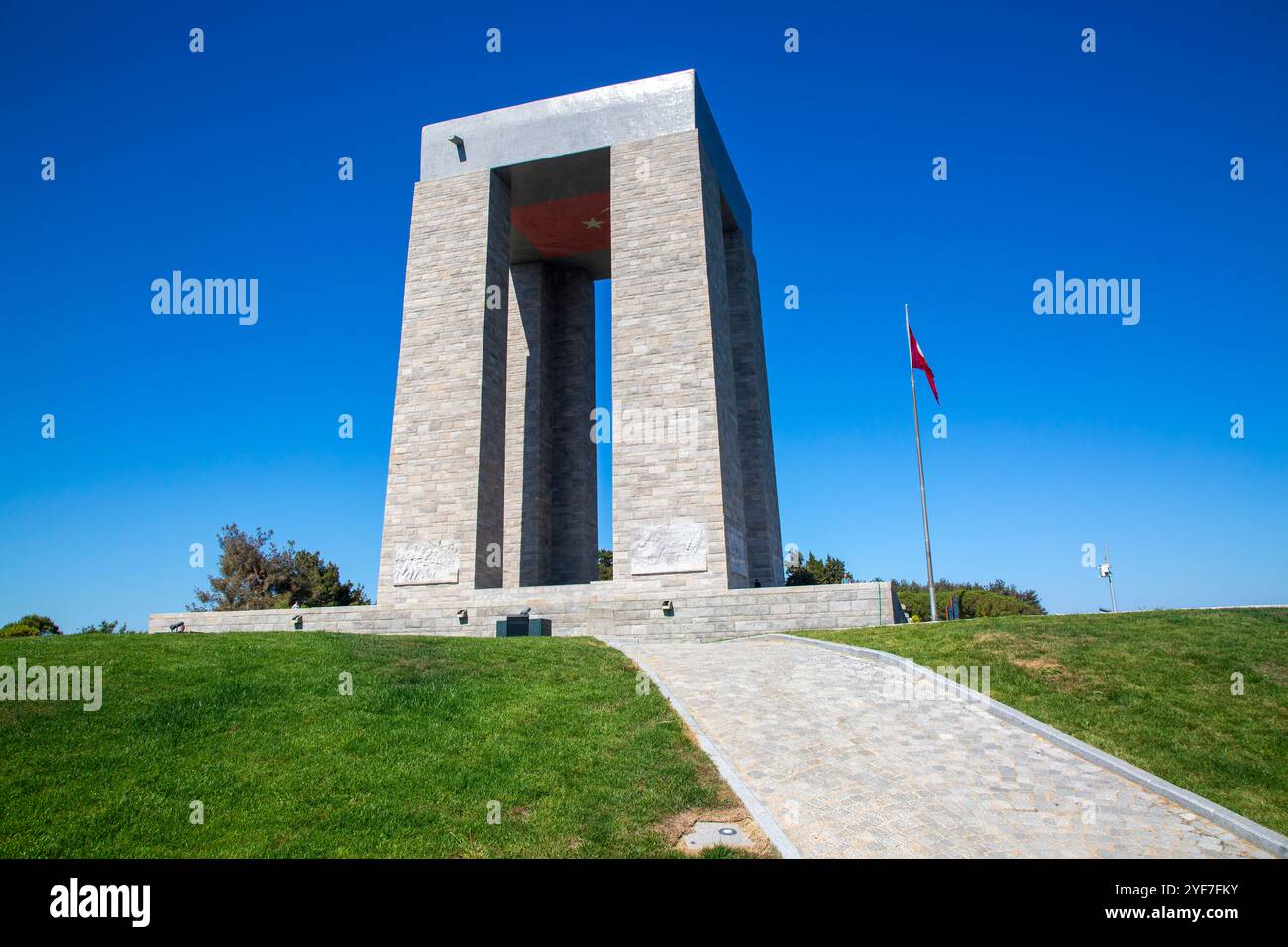 Canakkale, Turkey - May 26, 2024 / The Canakkale Martyrs Memorial is a ...