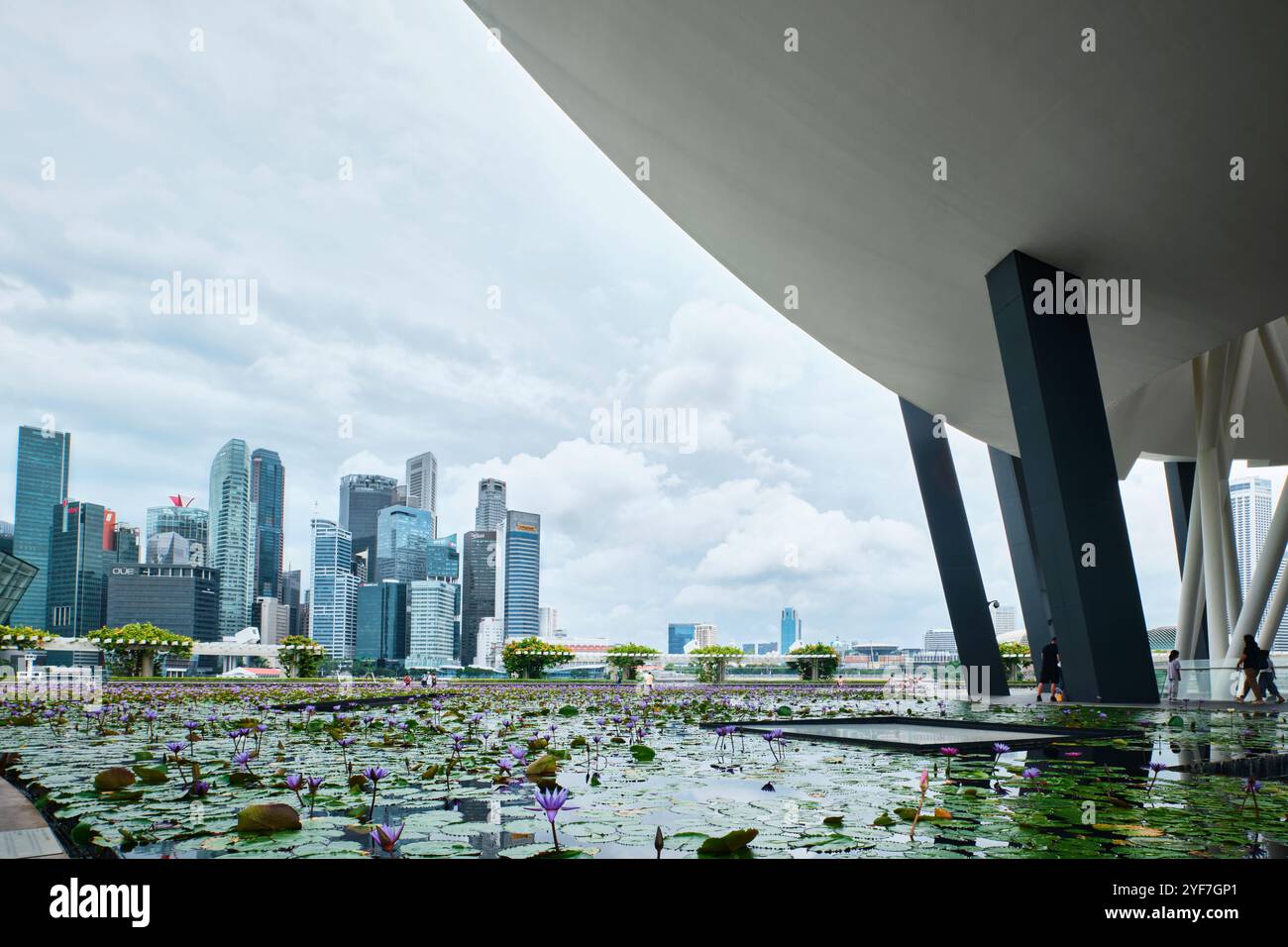 Singapore - August 14, 2024: Futuristic architecture Lotus shaped ...