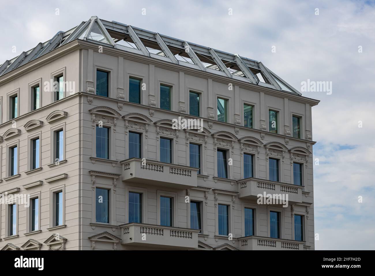 Elegant building with neoclassical architectural elements and large ...