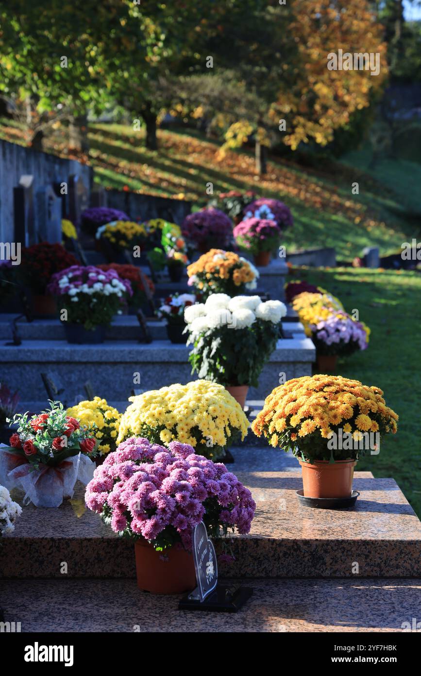 All Souls' Day or commemoration of all the faithful departed in a ...