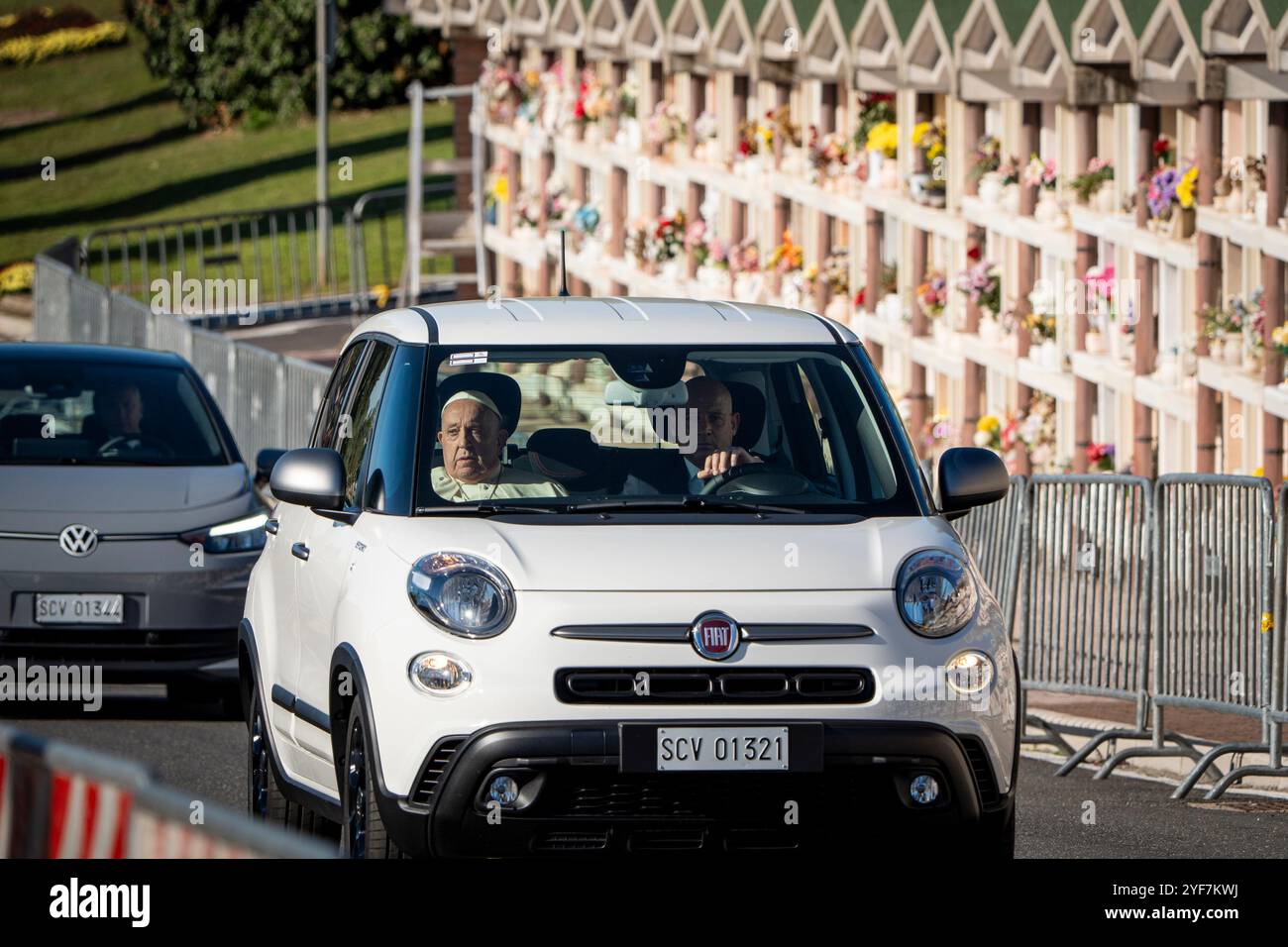 Pope Francis arrives to preside over a ceremony on the occasion of All ...