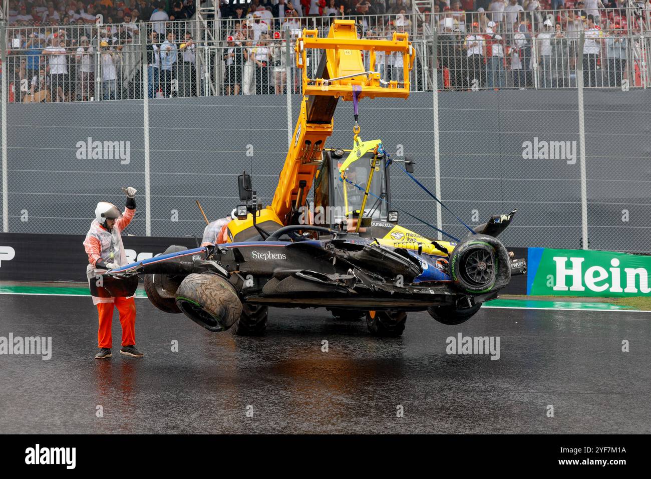 43 COLAPINTO Franco (arg), Williams Racing FW46, action crash, accident ...