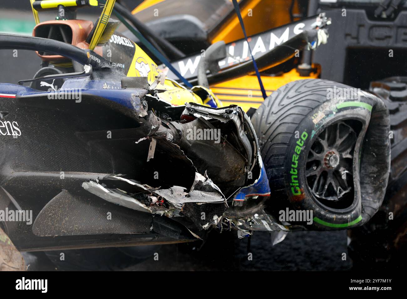 43 COLAPINTO Franco (arg), Williams Racing FW46, action crash, accident ...