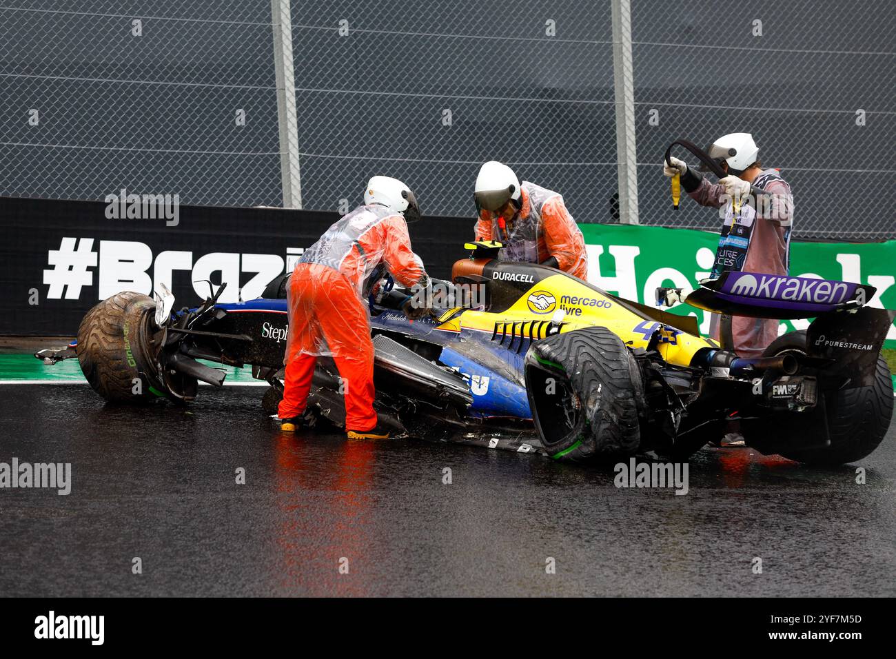 43 COLAPINTO Franco (arg), Williams Racing FW46, action crash, accident ...