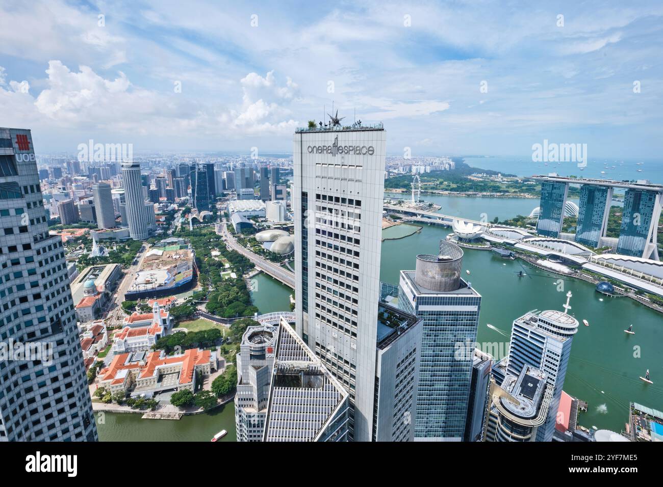 Singapore - August 16, 2024: CapitaSpring skyscraper with walkways and ...