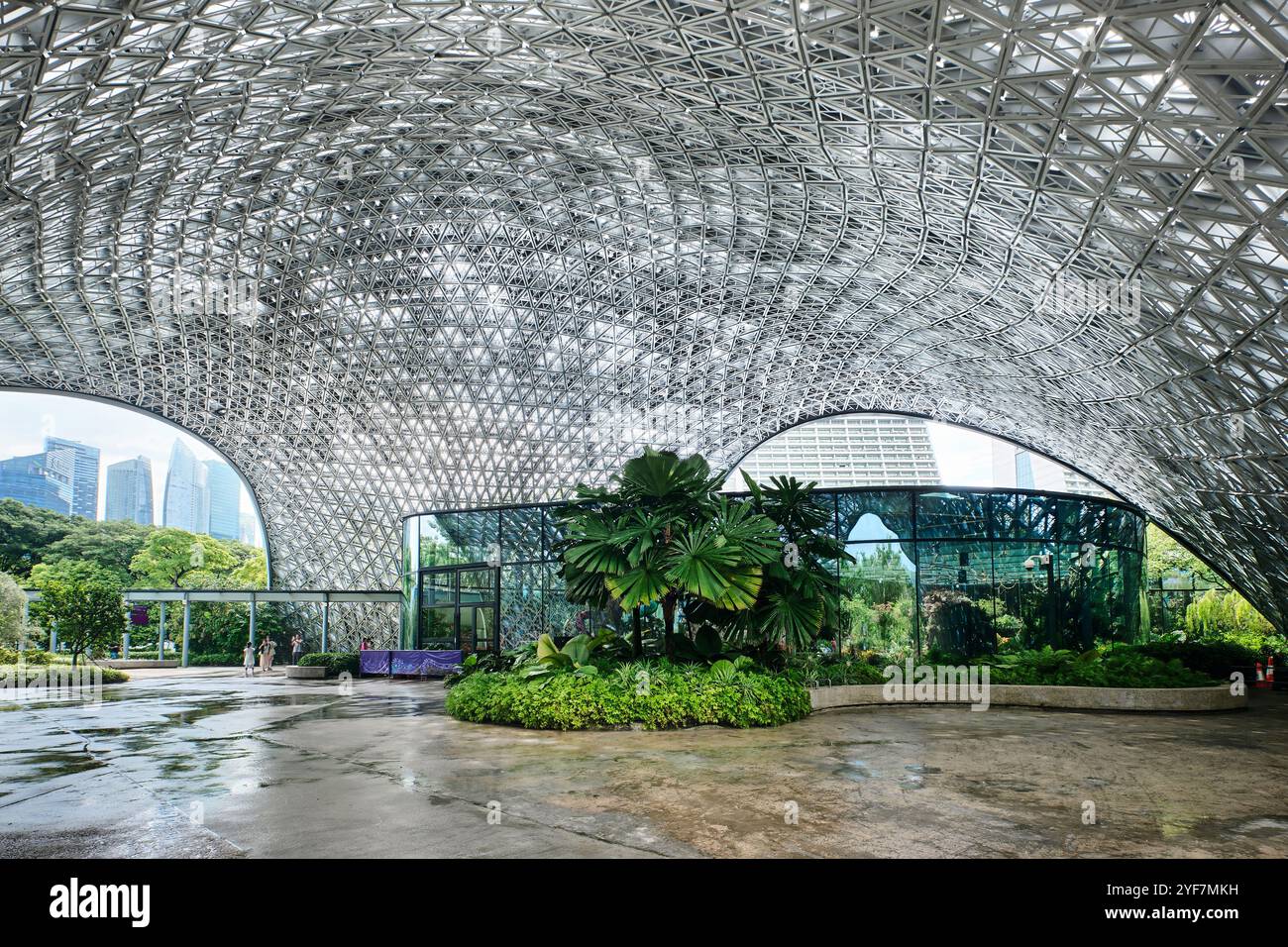 Singapore - August 18, 2024: Gallery of Bayfront, The Future of Us Pavilion designed by SUTD ...
